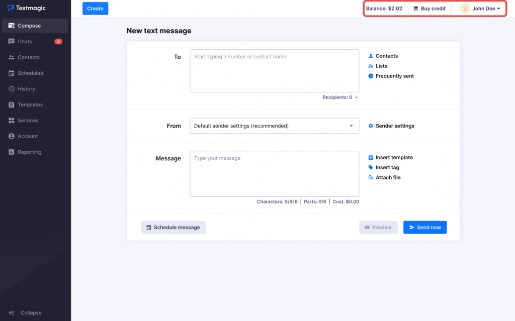 Get started with Textmagic platform | Textmagic