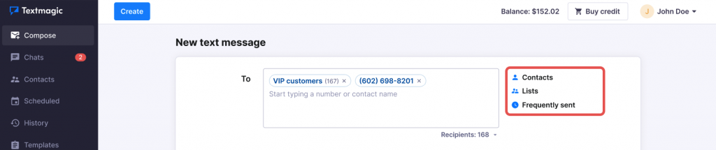 Send text messages in bulk | Textmagic