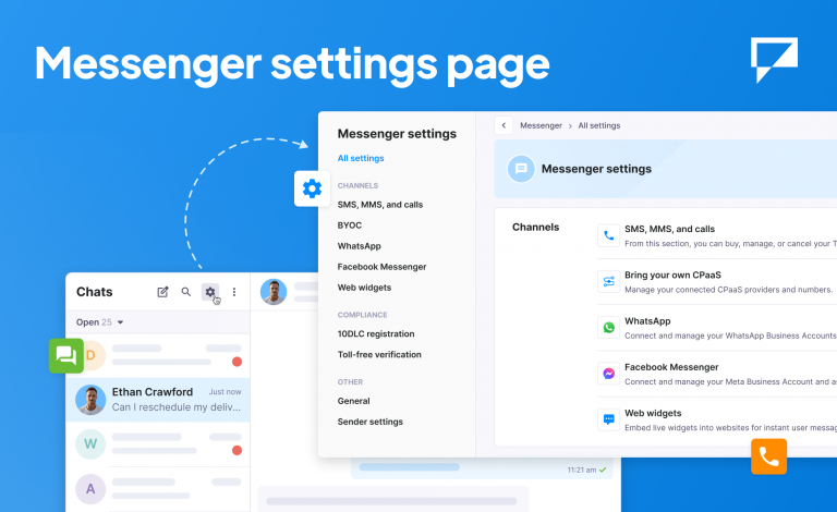 All your messenger and sender settings are now in one place | Textmagic