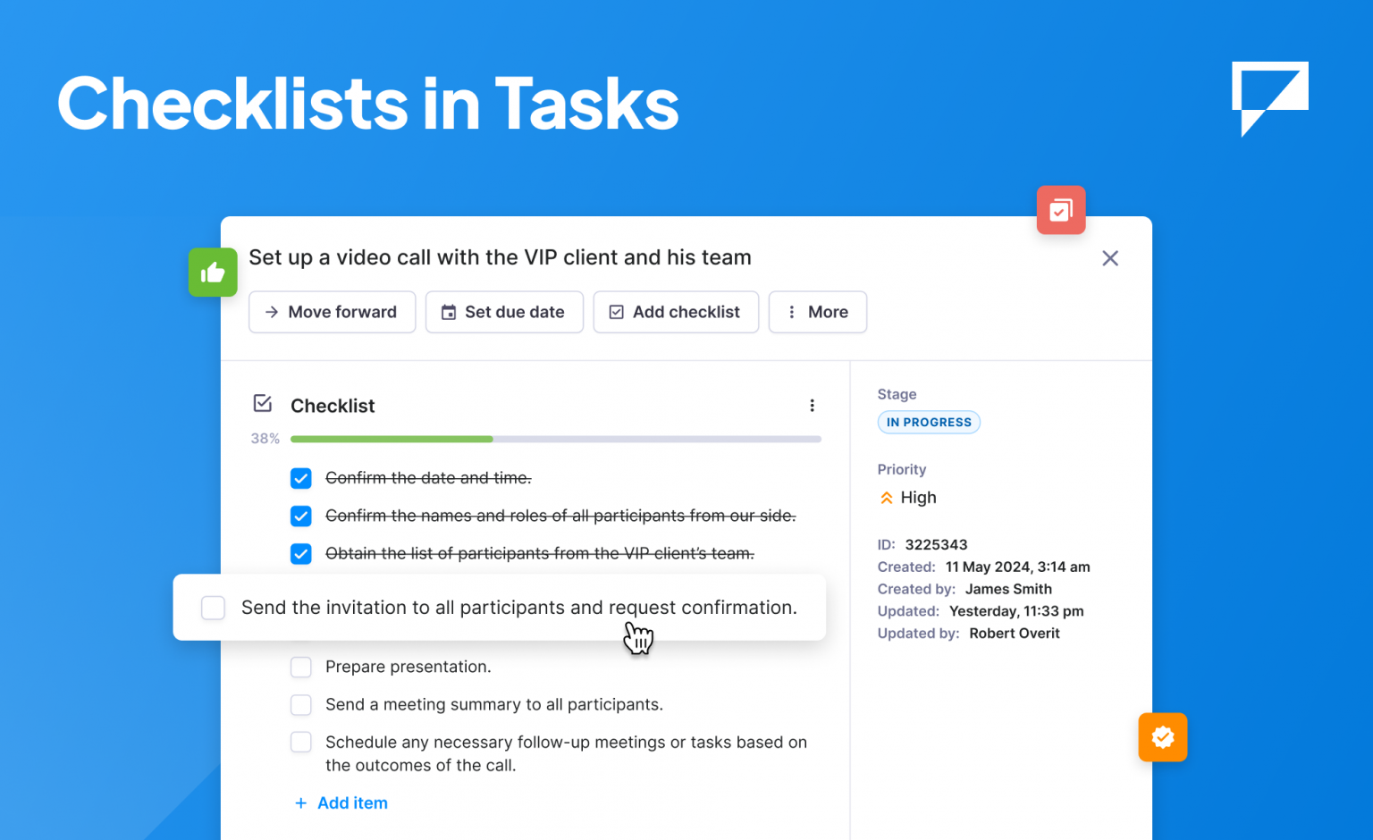 Checklists now available in Tasks | Textmagic