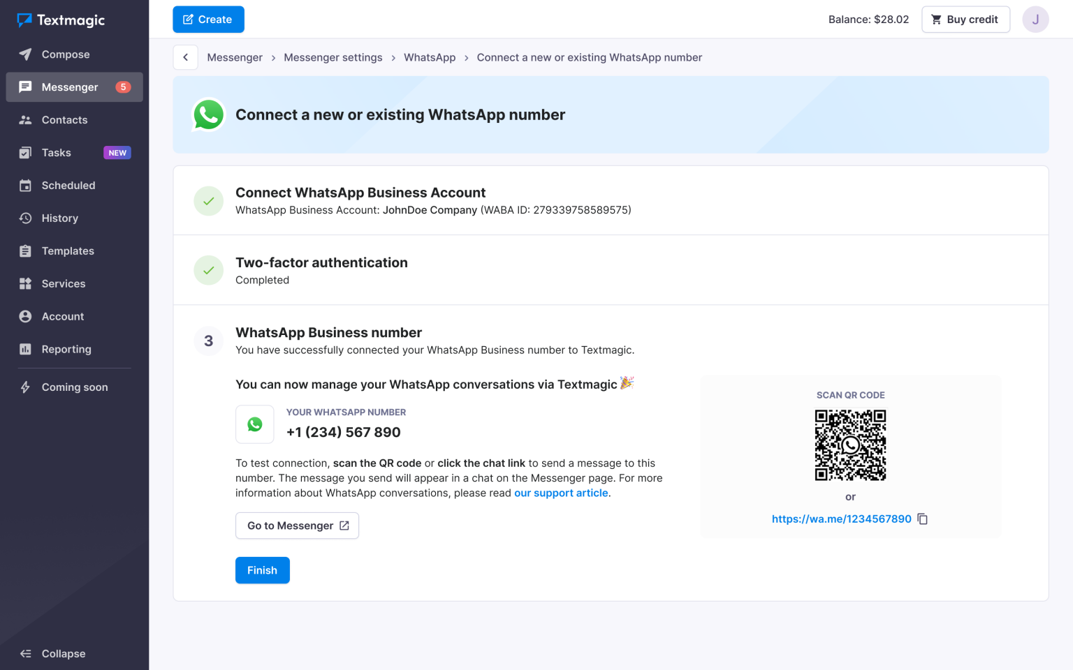 Getting started with WhatsApp integration in Textmagic | Textmagic