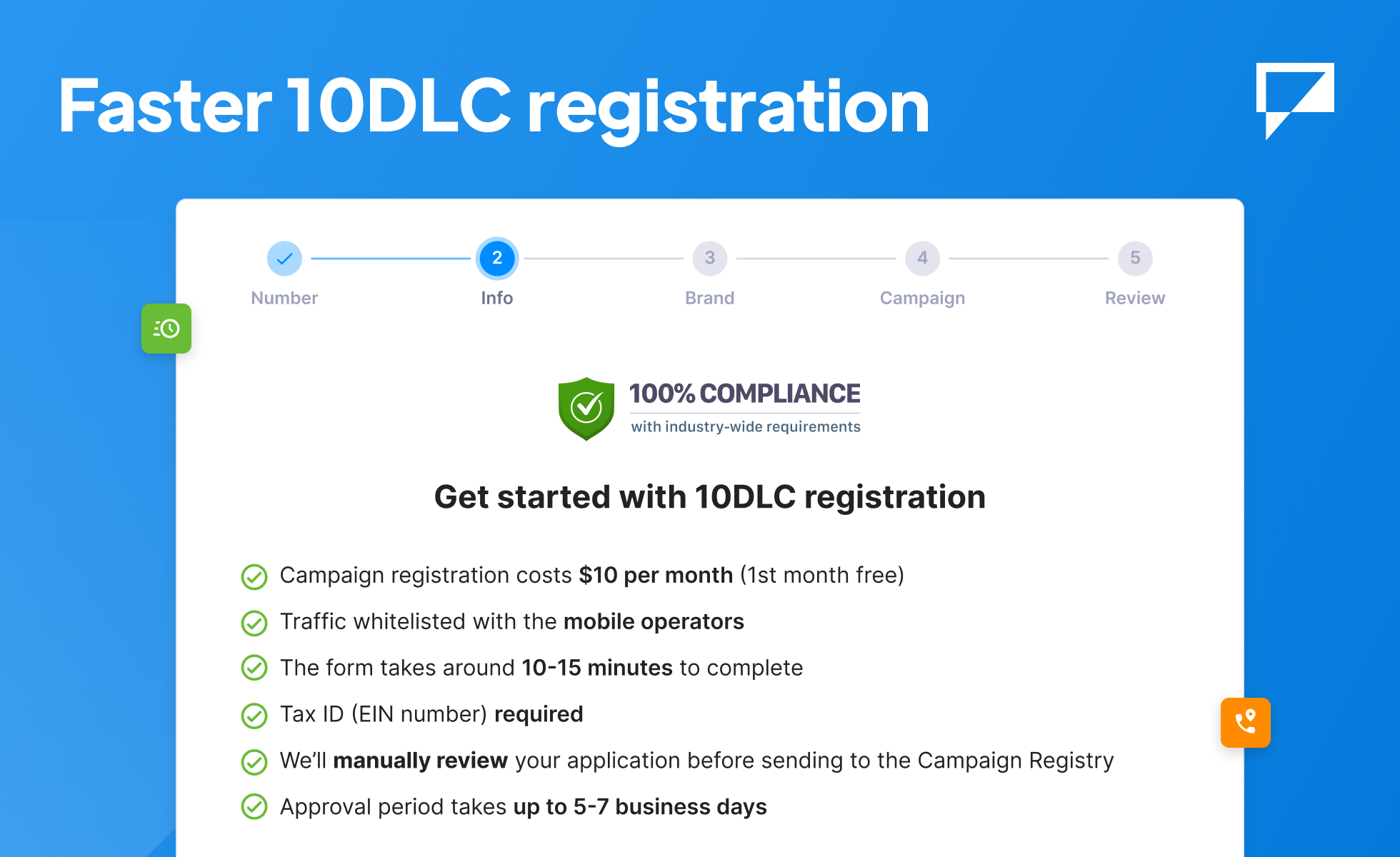 Faster 10DLC registration for US local numbers | Textmagic