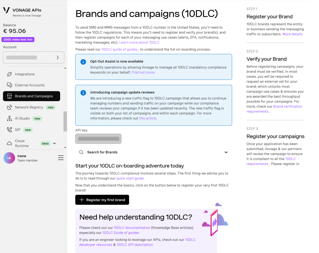 Connect and manage Vonage CPaaS provider with the Textmagic app | Textmagic