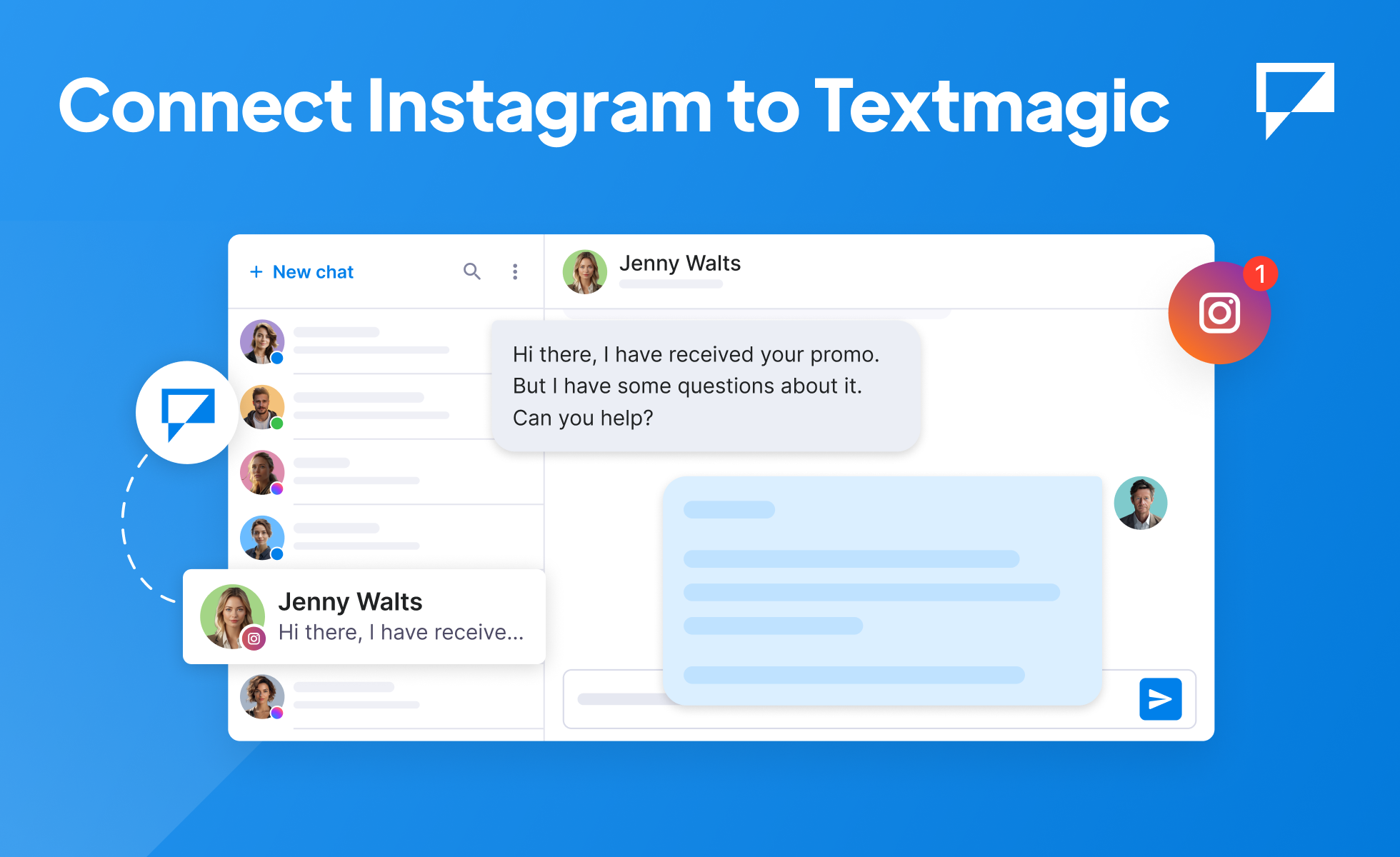Connect Instagram to Textmagic | Textmagic
