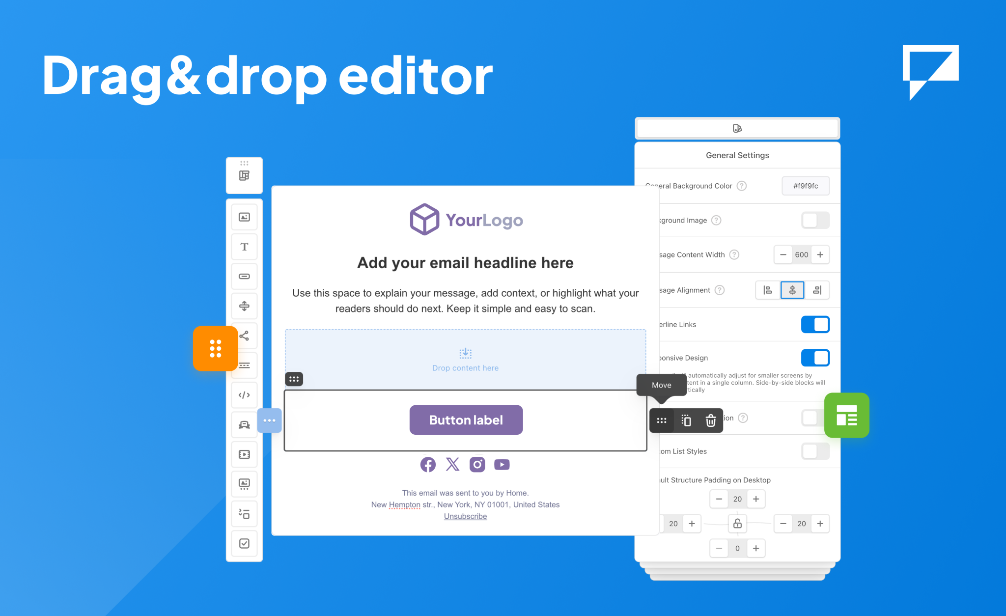 New drag-and-drop email editor | Textmagic