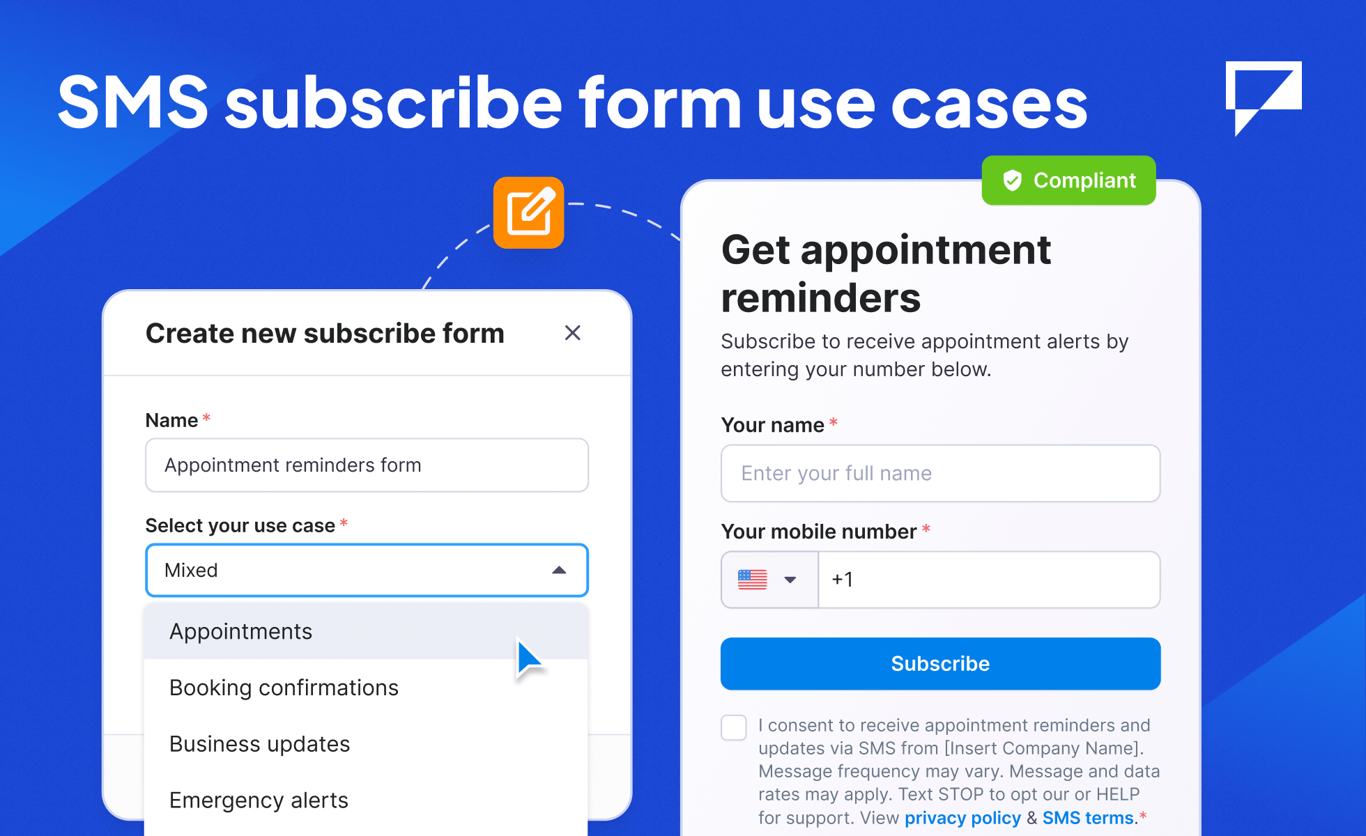 Instant, compliant subscribe forms for any use case | Textmagic